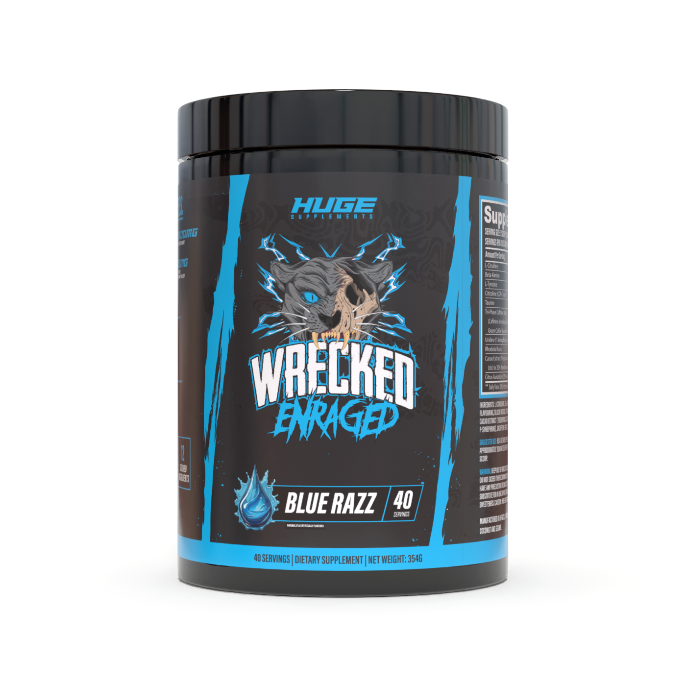 Wrecked Enraged - High Stimulant Pre-Workout (40 servings)